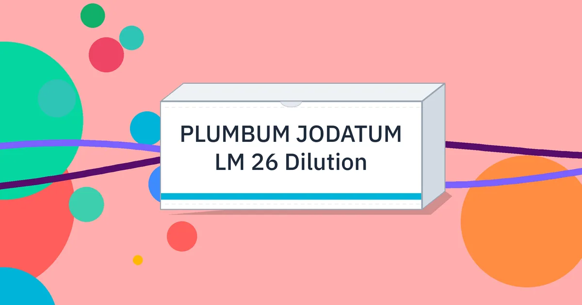 Symbolbild: Packung mit der Aufschrift PLUMBUM JODATUM LM 26 Dilution (PZN 13040863) – Verfügbarkeit und Bezug in Apotheken in Frankfurt am Main