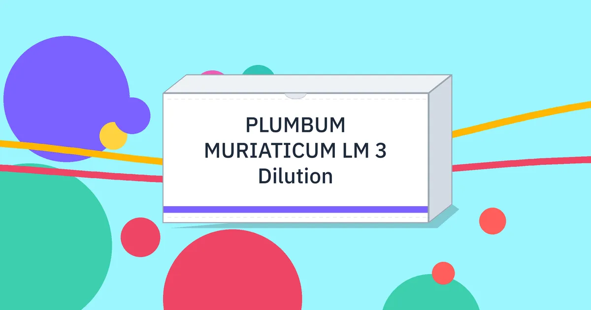 Symbolbild: Packung mit der Aufschrift PLUMBUM MURIATICUM LM 3 Dilution (PZN 13041437) – Verfügbarkeit und Bezug in Apotheken in Frankfurt am Main