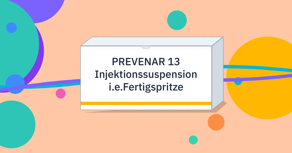 Symbolbild: Packung mit der Aufschrift PREVENAR 13 Injektionssuspension i.e.Fertigspritze (PZN 15266531) – Verfügbarkeit und Bezug in Apotheken in Frankfurt am Main