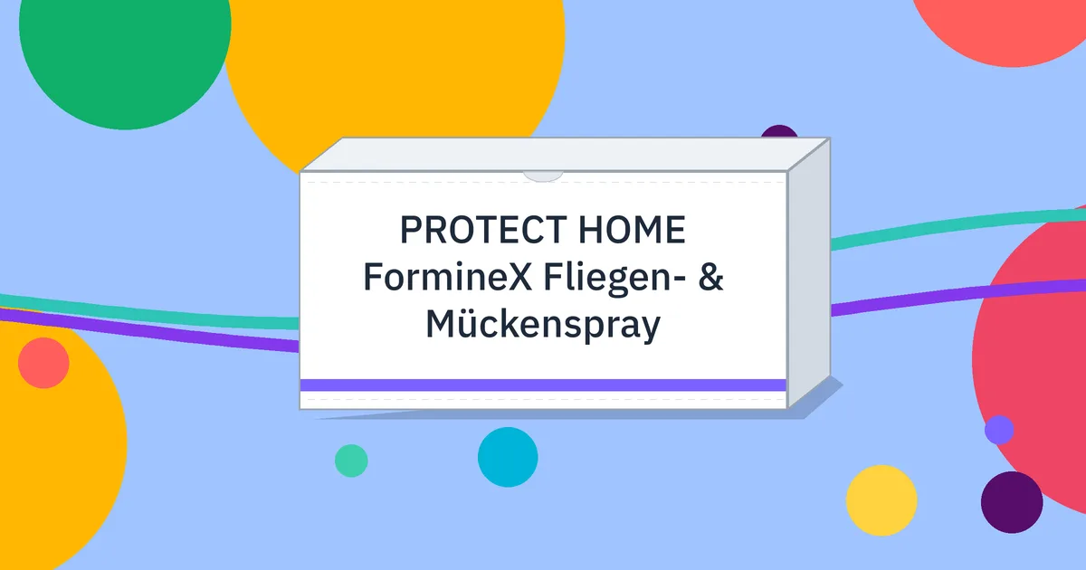 Symbolbild: Packung mit der Aufschrift PROTECT HOME FormineX Fliegen- & Mückenspray (PZN 14361718) – Verfügbarkeit und Bezug in Apotheken in Frankfurt am Main