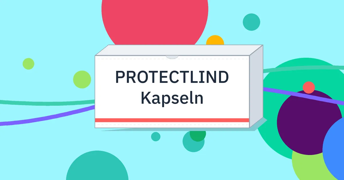 Symbolbild: Packung mit der Aufschrift PROTECTLIND Kapseln (PZN 16923907) – Verfügbarkeit und Bezug in Apotheken in Frankfurt am Main