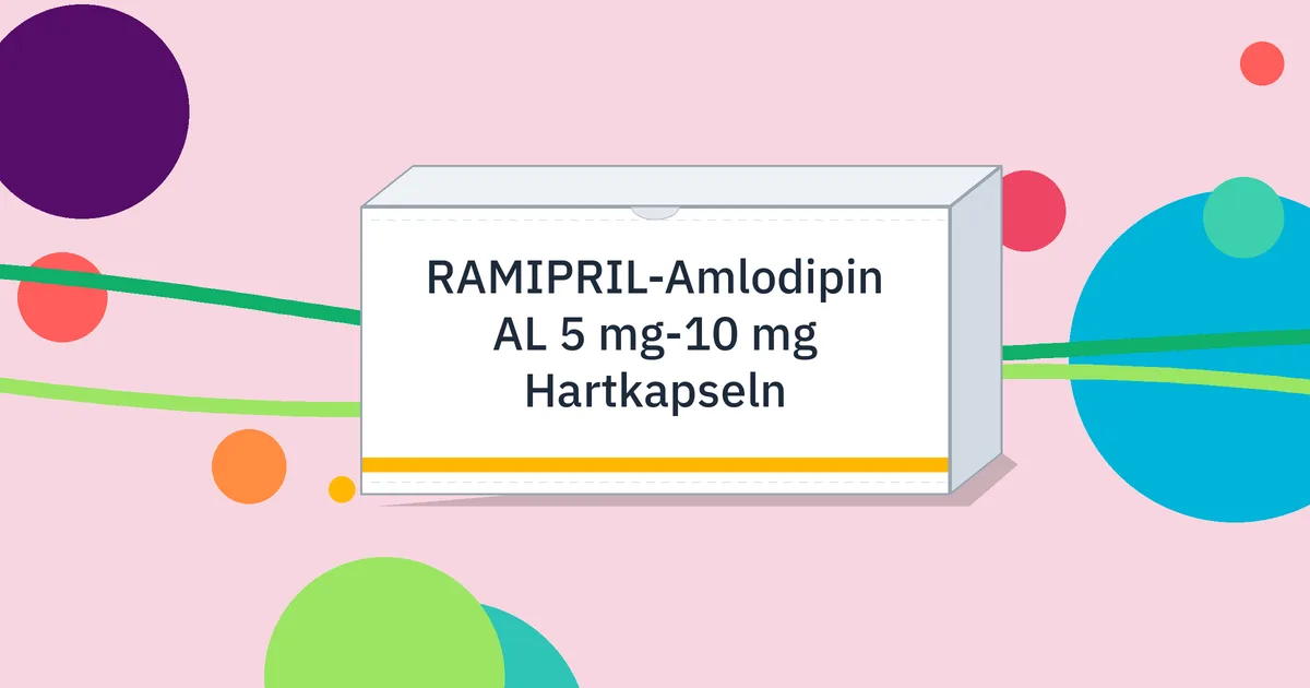 Symbolbild: Packung mit der Aufschrift RAMIPRIL-Amlodipin AL 5 mg-10 mg Hartkapseln (PZN 15563476) – Verfügbarkeit und Bezug in Apotheken in Frankfurt am Main