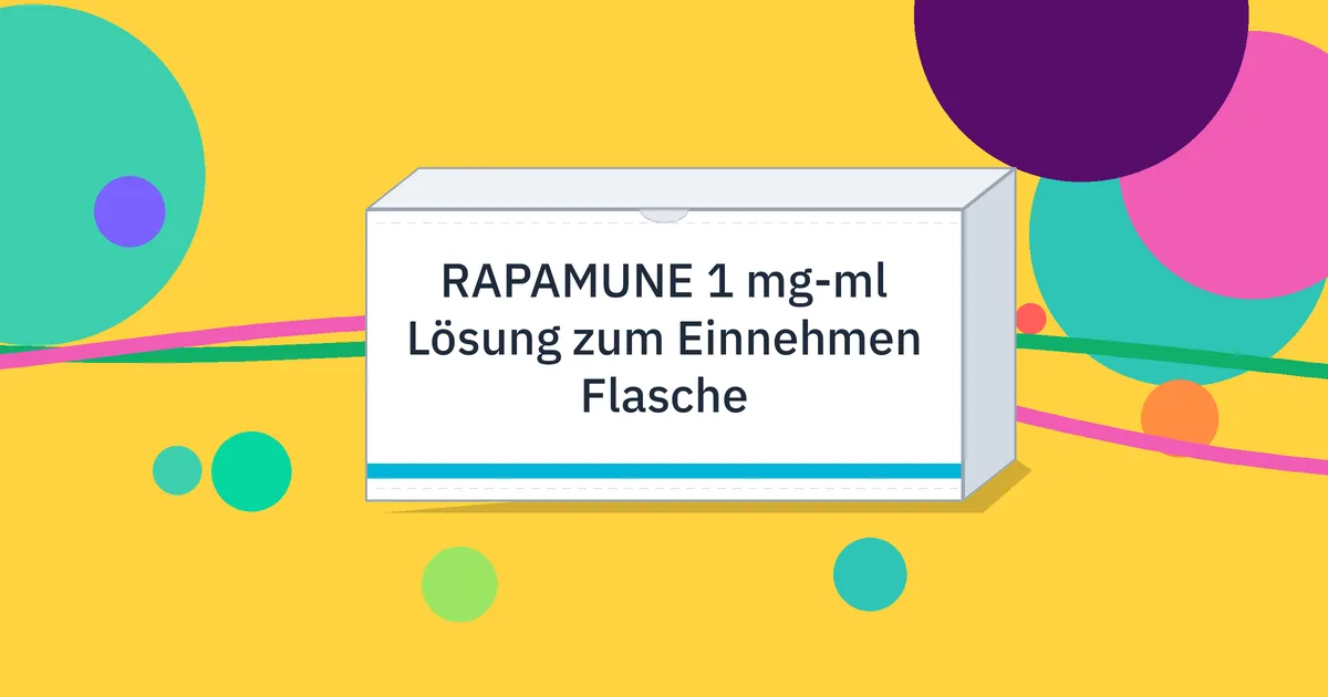 Symbolbild: Packung mit der Aufschrift RAPAMUNE 1 mg-ml Lösung zum Einnehmen Flasche (PZN 00258313) – Verfügbarkeit und Bezug in Apotheken in Frankfurt am Main