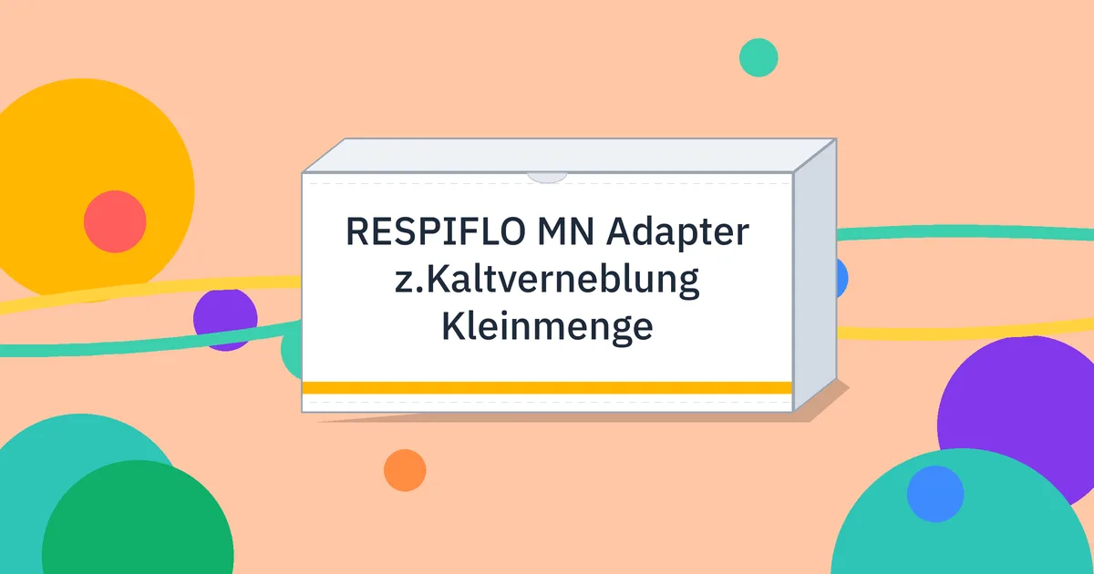 Symbolbild: Packung mit der Aufschrift RESPIFLO MN Adapter z.Kaltverneblung Kleinmenge (PZN 00508394) – Verfügbarkeit und Bezug in Apotheken in Frankfurt am Main