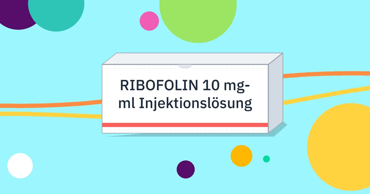 Symbolbild: Packung mit der Aufschrift RIBOFOLIN 10 mg-ml Injektionslösung (PZN 08670556) – Verfügbarkeit und Bezug in Apotheken in Frankfurt am Main