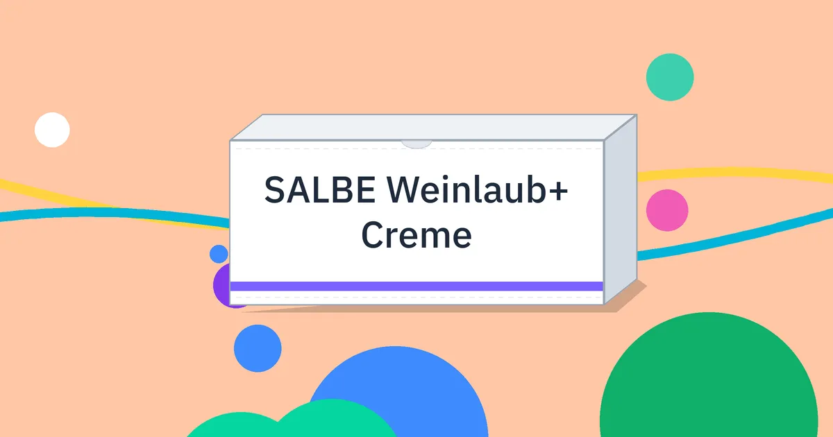 Symbolbild: Packung mit der Aufschrift SALBE Weinlaub+ Creme (PZN 17429492) – Verfügbarkeit und Bezug in Apotheken in Frankfurt am Main