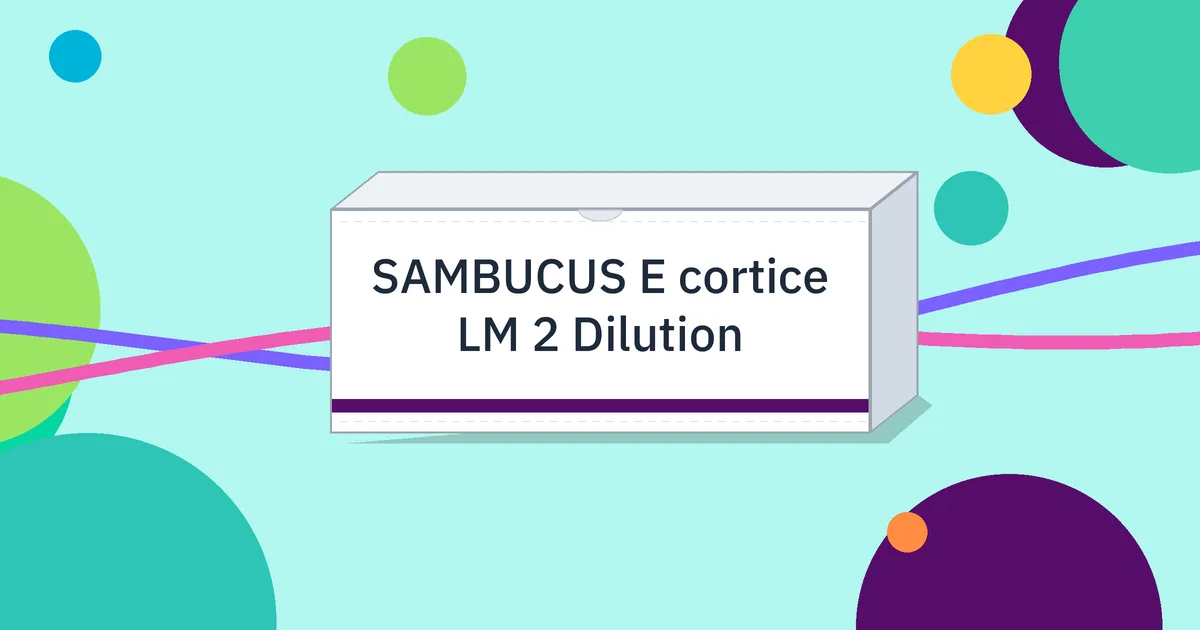 Symbolbild: Packung mit der Aufschrift SAMBUCUS E cortice LM 2 Dilution (PZN 13179868) – Verfügbarkeit und Bezug in Apotheken in Frankfurt am Main