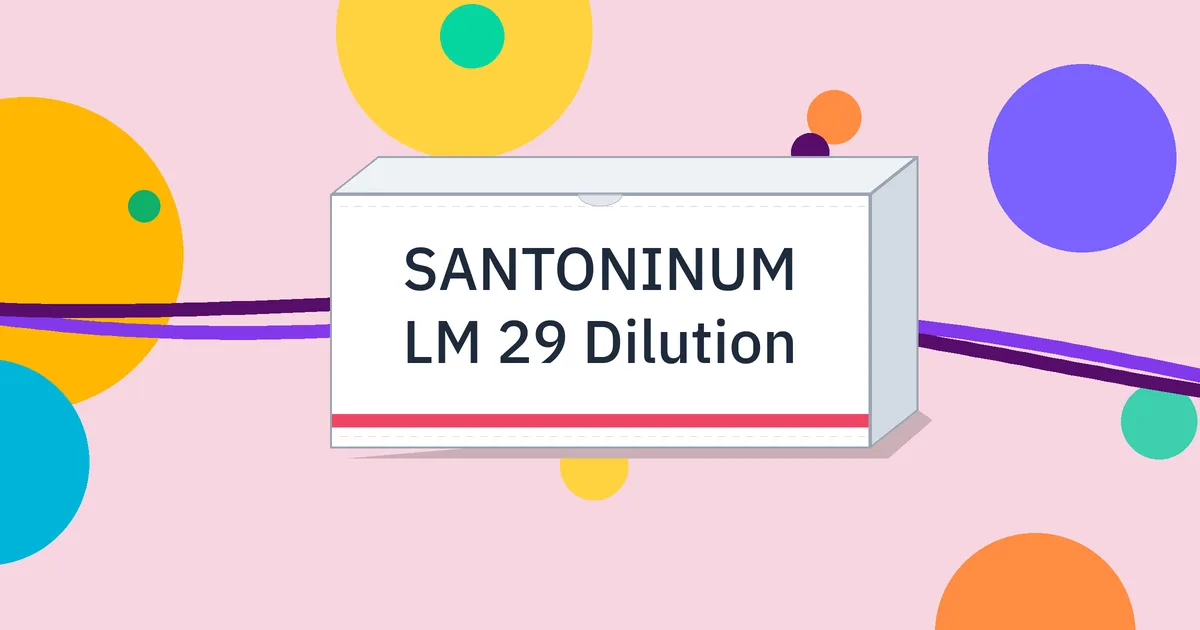 Symbolbild: Packung mit der Aufschrift SANTONINUM LM 29 Dilution (PZN 13685761) – Verfügbarkeit und Bezug in Apotheken in Frankfurt am Main