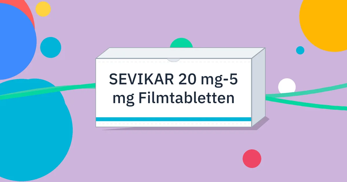 Symbolbild: Packung mit der Aufschrift SEVIKAR 20 mg-5 mg Filmtabletten (PZN 17584703) – Verfügbarkeit und Bezug in Apotheken in Frankfurt am Main