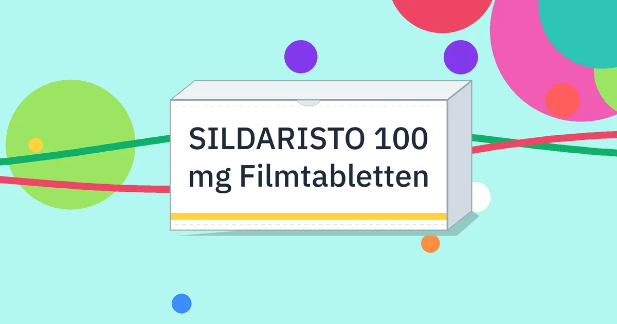 Symbolbild: Packung mit der Aufschrift SILDARISTO 100 mg Filmtabletten (PZN 11558113) – Verfügbarkeit und Bezug in Apotheken in Frankfurt am Main