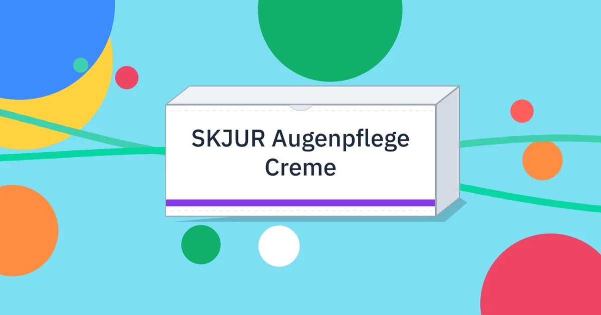 Symbolbild: Packung mit der Aufschrift SKJUR Augenpflege Creme (PZN 17565025) – Verfügbarkeit und Bezug in Apotheken in Frankfurt am Main