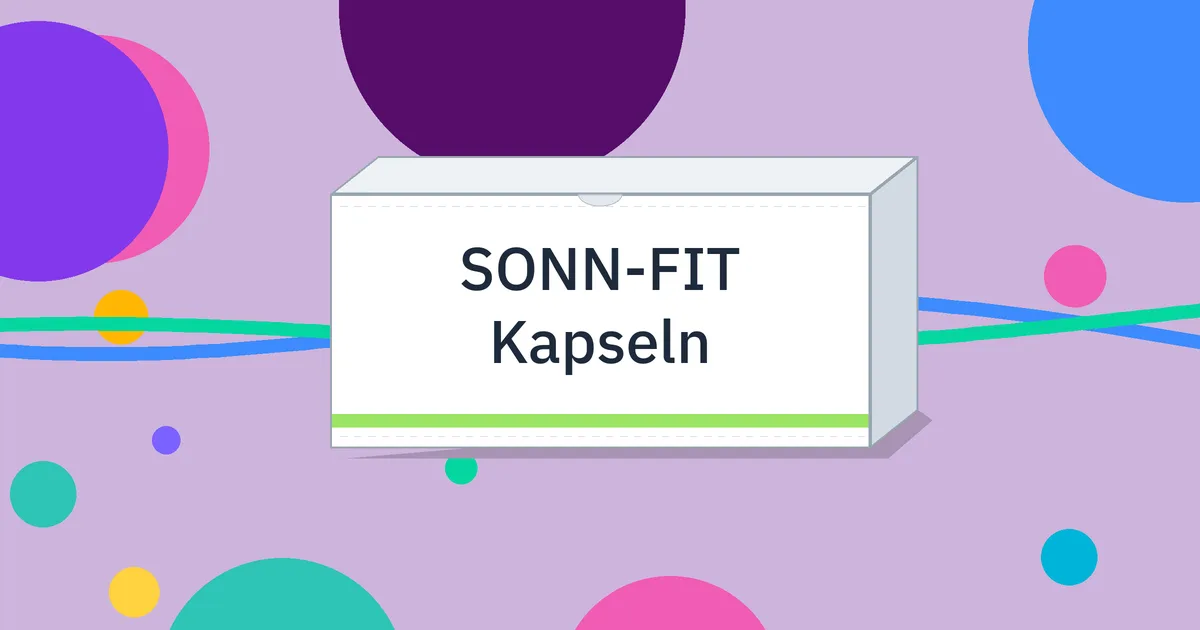 Symbolbild: Packung mit der Aufschrift SONN-FIT Kapseln (PZN 00884128) – Verfügbarkeit und Bezug in Apotheken in Frankfurt am Main