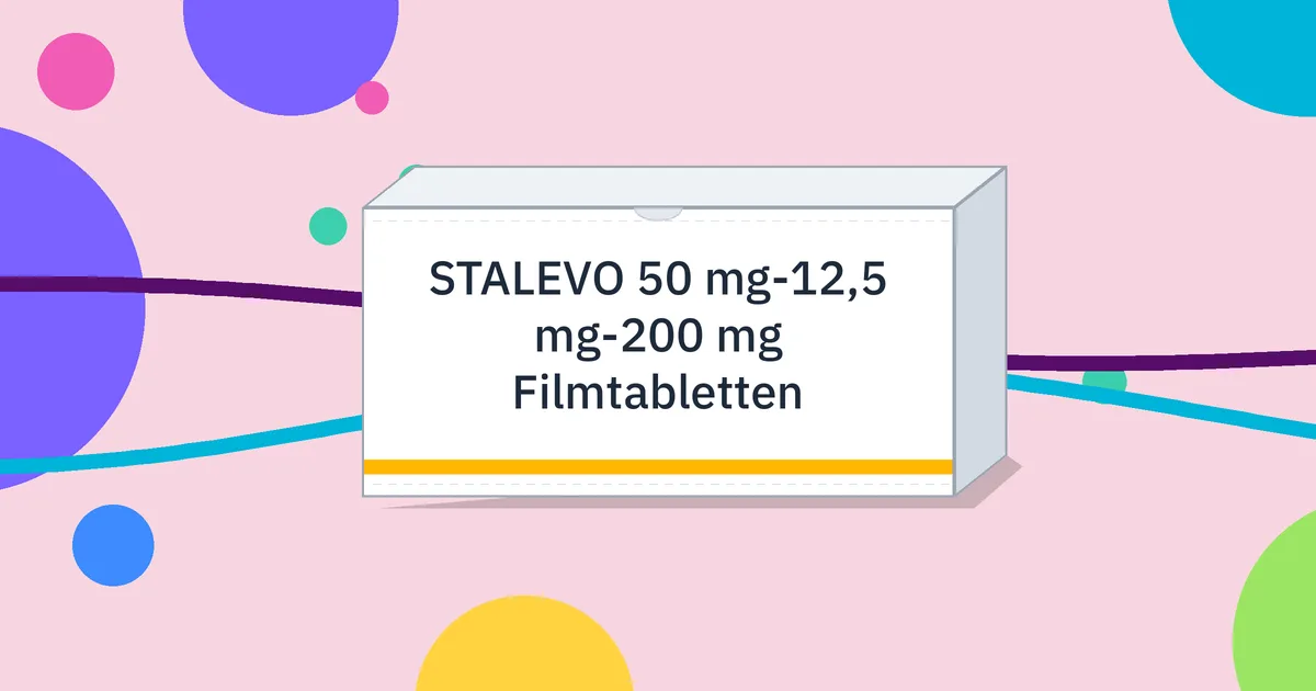 Symbolbild: Packung mit der Aufschrift STALEVO 50 mg-12,5 mg-200 mg Filmtabletten (PZN 02031654) – Verfügbarkeit und Bezug in Apotheken in Frankfurt am Main
