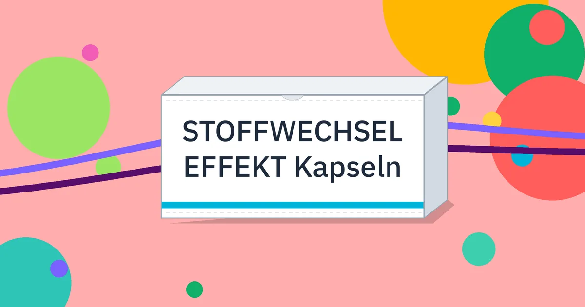 Symbolbild: Packung mit der Aufschrift STOFFWECHSEL EFFEKT Kapseln (PZN 06572200) – Verfügbarkeit und Bezug in Apotheken in Frankfurt am Main