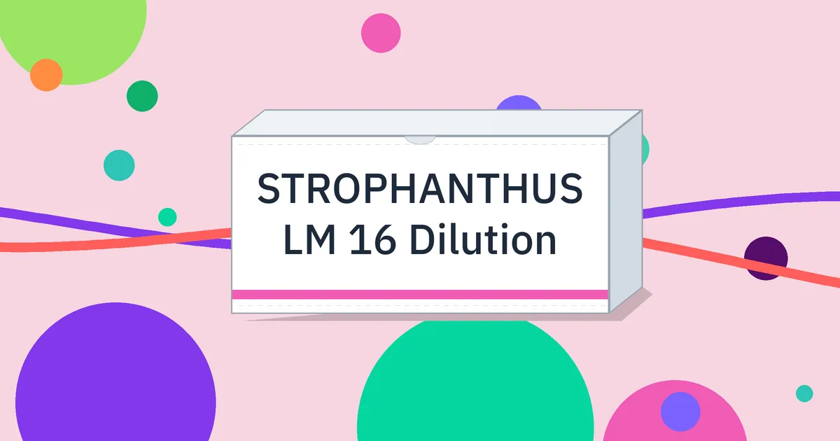 Symbolbild: Packung mit der Aufschrift STROPHANTHUS LM 16 Dilution (PZN 13204922) – Verfügbarkeit und Bezug in Apotheken in Frankfurt am Main
