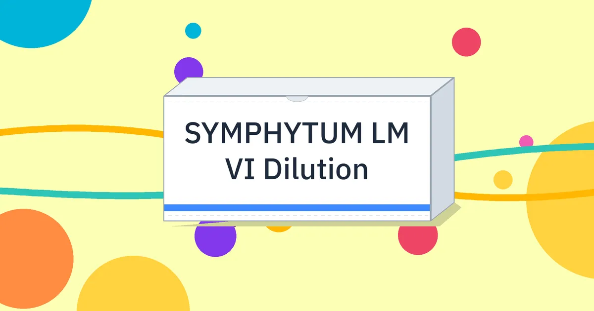 Symbolbild: Packung mit der Aufschrift SYMPHYTUM LM VI Dilution (PZN 02669210) – Verfügbarkeit und Bezug in Apotheken in Frankfurt am Main