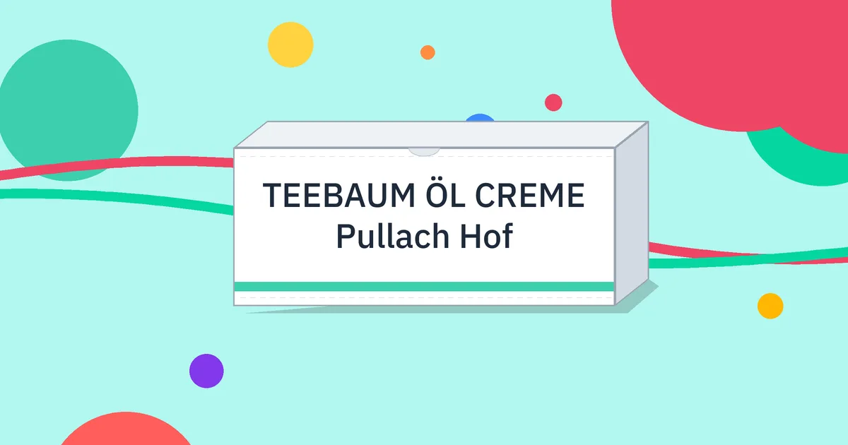 Symbolbild: Packung mit der Aufschrift TEEBAUM ÖL CREME Pullach Hof (PZN 15422847) – Verfügbarkeit und Bezug in Apotheken in Frankfurt am Main