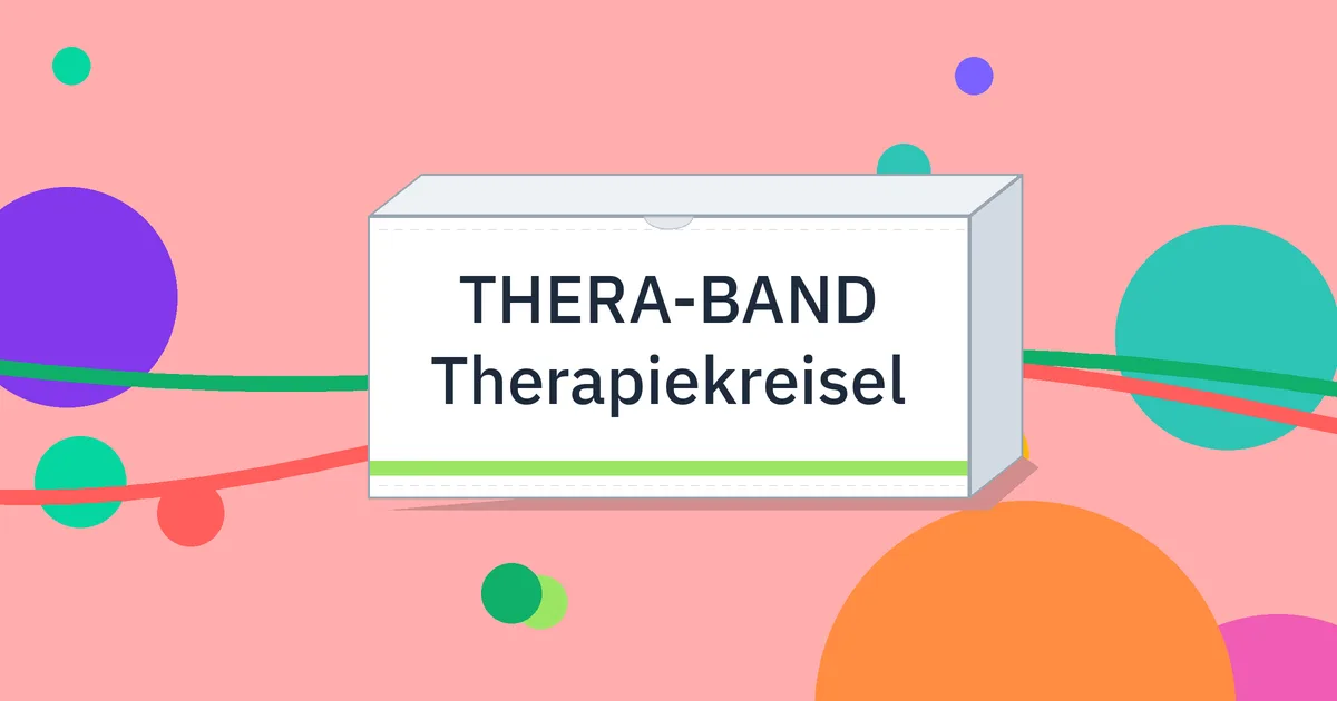 Symbolbild: Packung mit der Aufschrift THERA-BAND Therapiekreisel (PZN 00527747) – Verfügbarkeit und Bezug in Apotheken in Frankfurt am Main