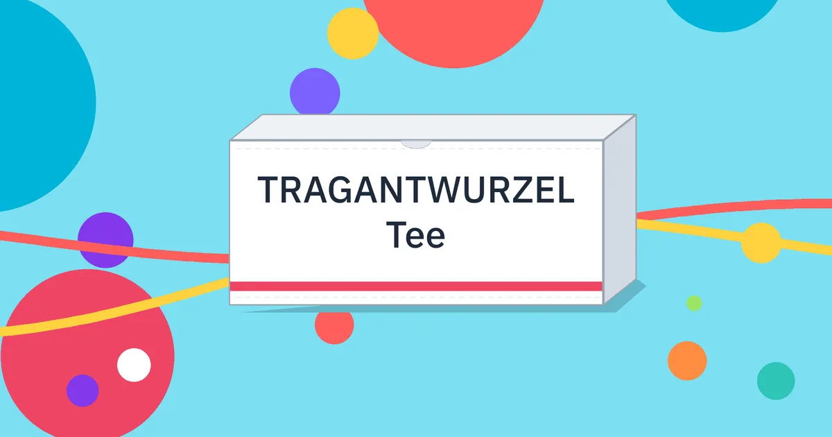 Symbolbild: Packung mit der Aufschrift TRAGANTWURZEL Tee (PZN 19550128) – Verfügbarkeit und Bezug in Apotheken in Frankfurt am Main
