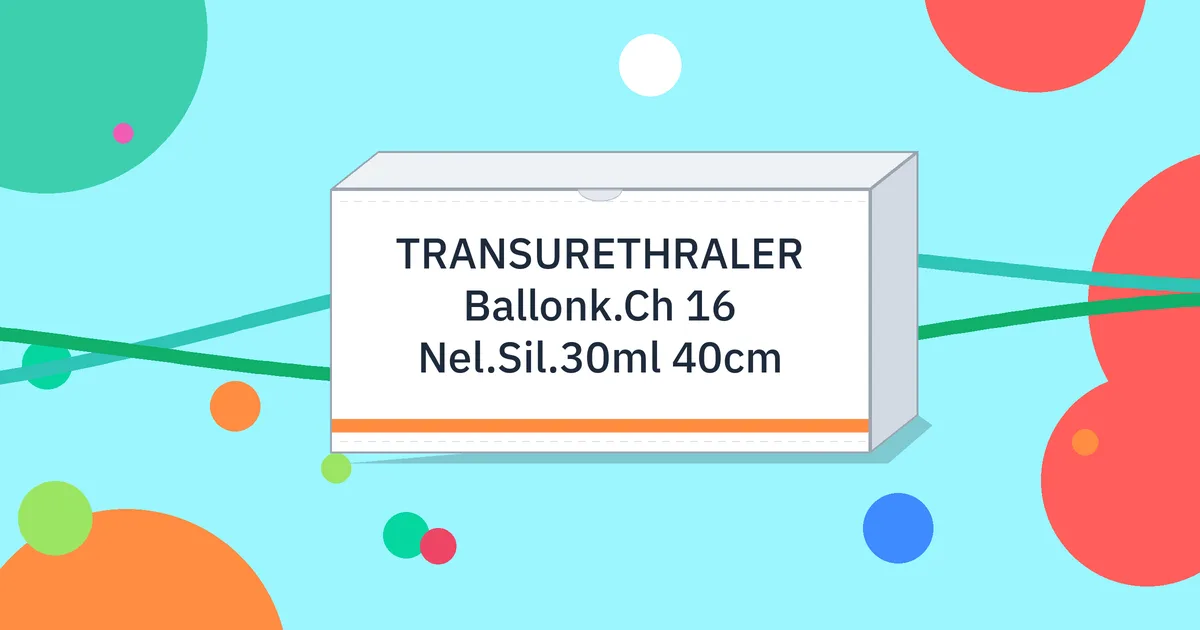 Symbolbild: Packung mit der Aufschrift TRANSURETHRALER Ballonk.Ch 16 Nel.Sil.30ml 40cm (PZN 04210728) – Verfügbarkeit und Bezug in Apotheken in Frankfurt am Main