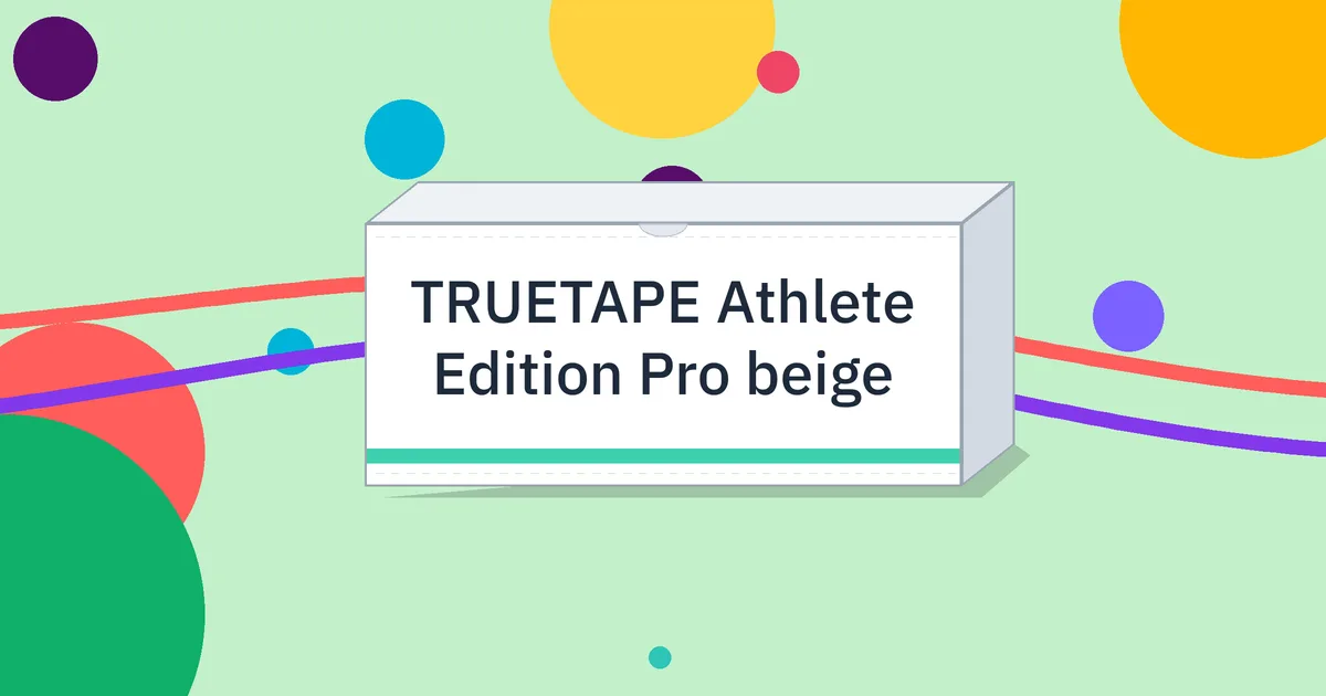 Symbolbild: Packung mit der Aufschrift TRUETAPE Athlete Edition Pro beige (PZN 14420705) – Verfügbarkeit und Bezug in Apotheken in Frankfurt am Main