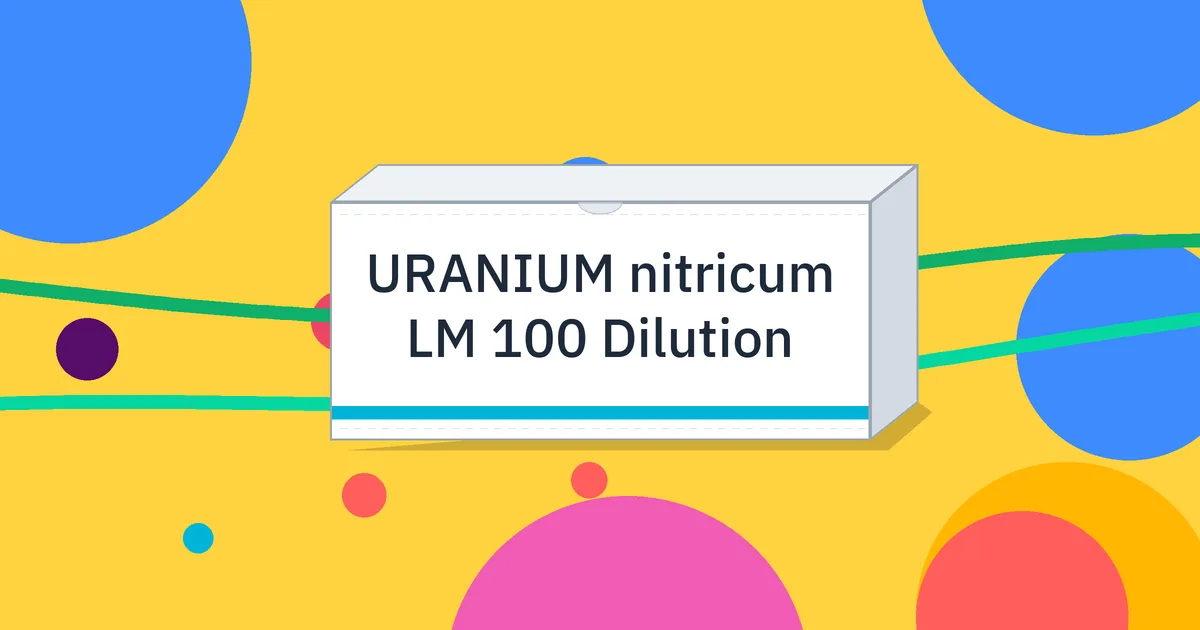 Symbolbild: Packung mit der Aufschrift URANIUM nitricum LM 100 Dilution (PZN 13256540) – Verfügbarkeit und Bezug in Apotheken in Frankfurt am Main