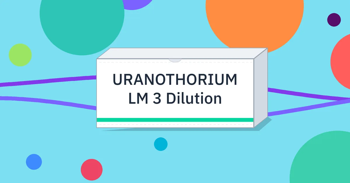 Symbolbild: Packung mit der Aufschrift URANOTHORIUM LM 3 Dilution (PZN 13256617) – Verfügbarkeit und Bezug in Apotheken in Frankfurt am Main