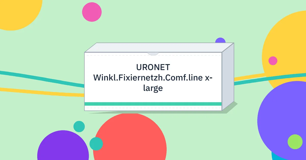 Symbolbild: Packung mit der Aufschrift URONET Winkl.Fixiernetzh.Comf.line x-large (PZN 08536645) – Verfügbarkeit und Bezug in Apotheken in Frankfurt am Main