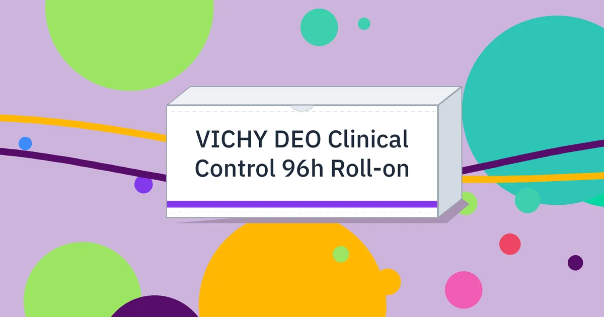 Symbolbild: Packung mit der Aufschrift VICHY DEO Clinical Control 96h Roll-on (PZN 17627200) – Verfügbarkeit und Bezug in Apotheken in Frankfurt am Main