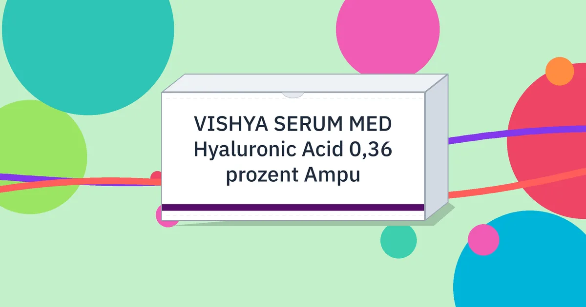 Symbolbild: Packung mit der Aufschrift VISHYA SERUM MED Hyaluronic Acid 0,36 prozent Ampu (PZN 13416989) – Verfügbarkeit und Bezug in Apotheken in Frankfurt am Main