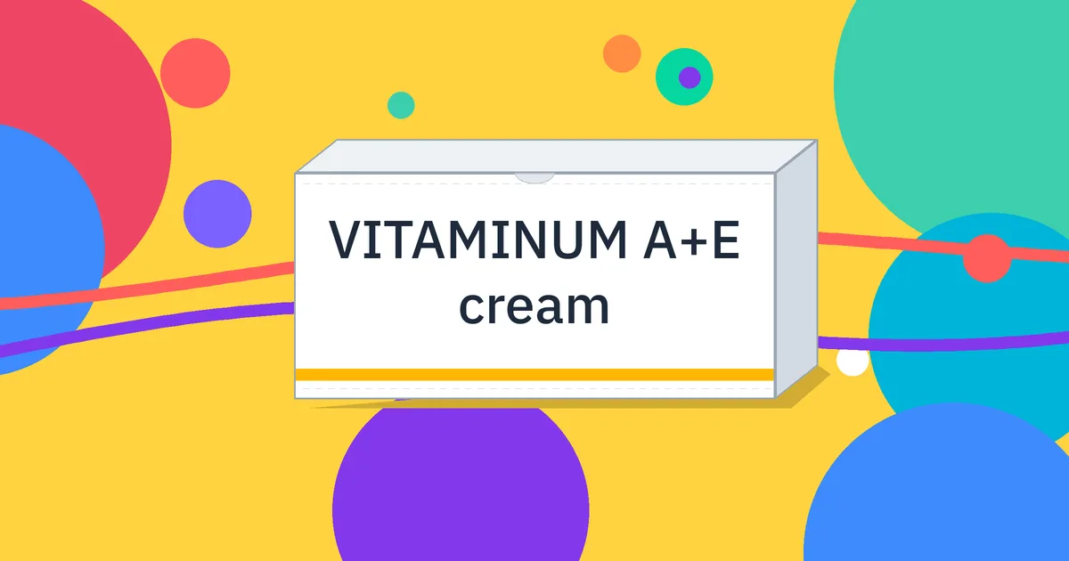 Symbolbild: Packung mit der Aufschrift VITAMINUM A+E cream (PZN 19162165) – Verfügbarkeit und Bezug in Apotheken in Frankfurt am Main