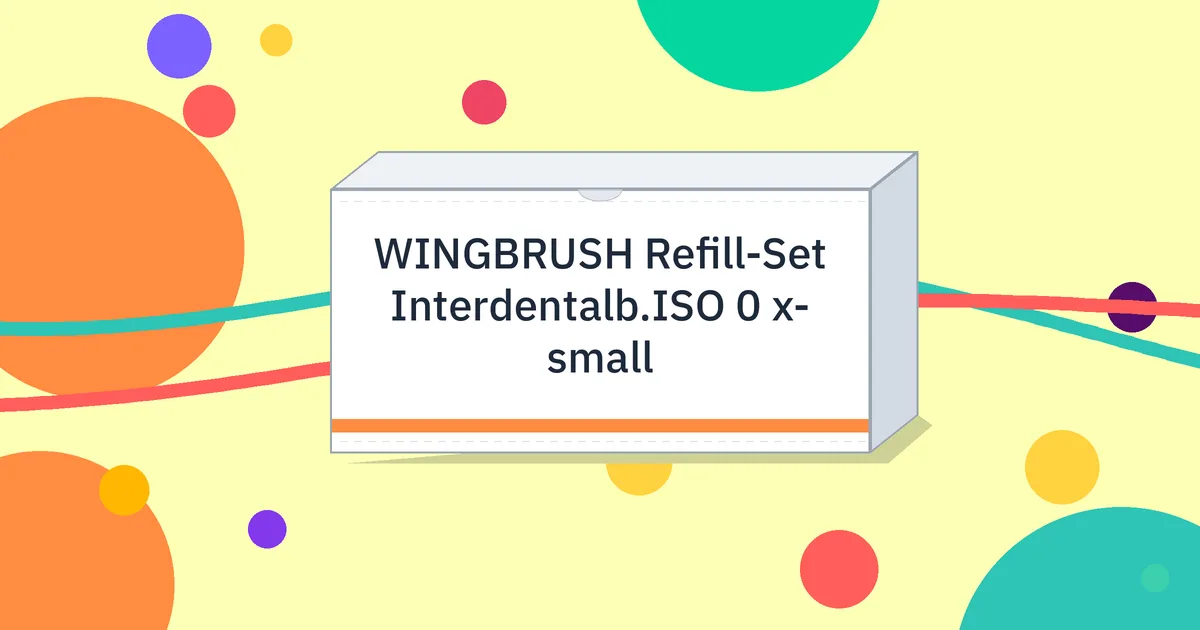Symbolbild: Packung mit der Aufschrift WINGBRUSH Refill-Set Interdentalb.ISO 0 x-small (PZN 16383931) – Verfügbarkeit und Bezug in Apotheken in Frankfurt am Main