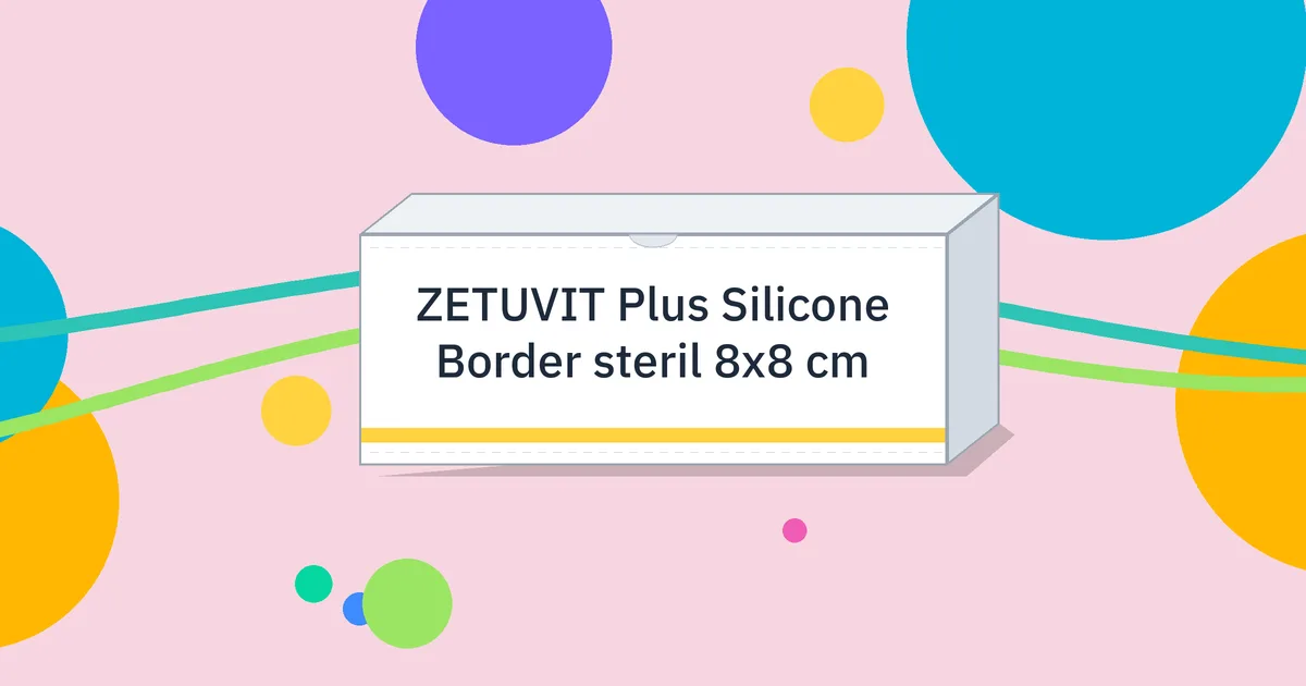 Symbolbild: Packung mit der Aufschrift ZETUVIT Plus Silicone Border steril 8x8 cm (PZN 17278656) – Verfügbarkeit und Bezug in Apotheken in Frankfurt am Main