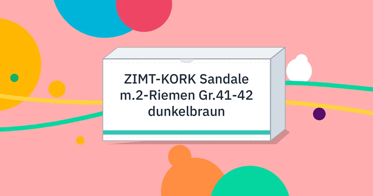 Symbolbild: Packung mit der Aufschrift ZIMT-KORK Sandale m.2-Riemen Gr.41-42 dunkelbraun (PZN 18391047) – Verfügbarkeit und Bezug in Apotheken in Frankfurt am Main