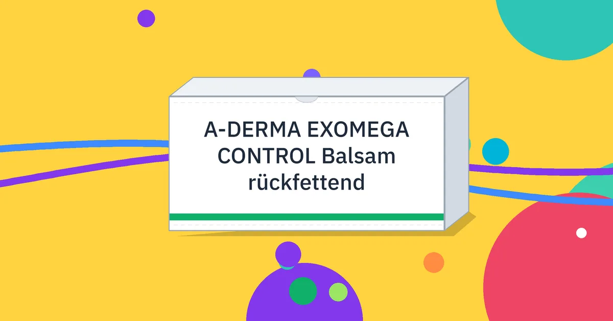 Symbolbild: Packung mit der Aufschrift A-DERMA EXOMEGA CONTROL Balsam rückfettend (PZN 17544098) – Verfügbarkeit und Bezug in Apotheken in Frankfurt am Main