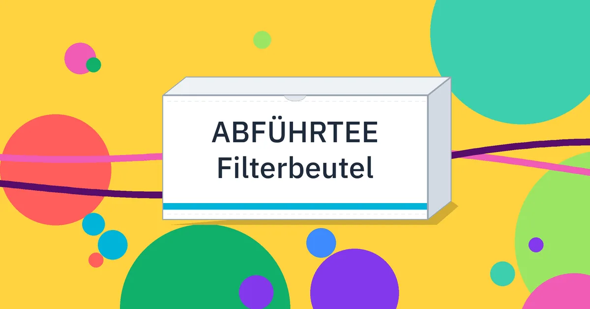 Symbolbild: Packung mit der Aufschrift ABFÜHRTEE Filterbeutel (PZN 03075323) – Verfügbarkeit und Bezug in Apotheken in Frankfurt am Main