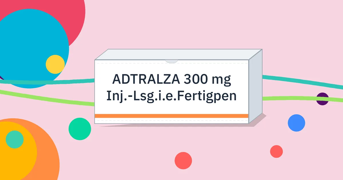 Symbolbild: Packung mit der Aufschrift ADTRALZA 300 mg Inj.-Lsg.i.e.Fertigpen (PZN 20584084) – Verfügbarkeit und Bezug in Apotheken in Frankfurt am Main