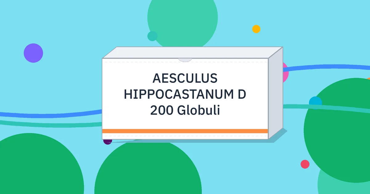 Symbolbild: Packung mit der Aufschrift AESCULUS HIPPOCASTANUM D 200 Globuli (PZN 14311502) – Verfügbarkeit und Bezug in Apotheken in Frankfurt am Main