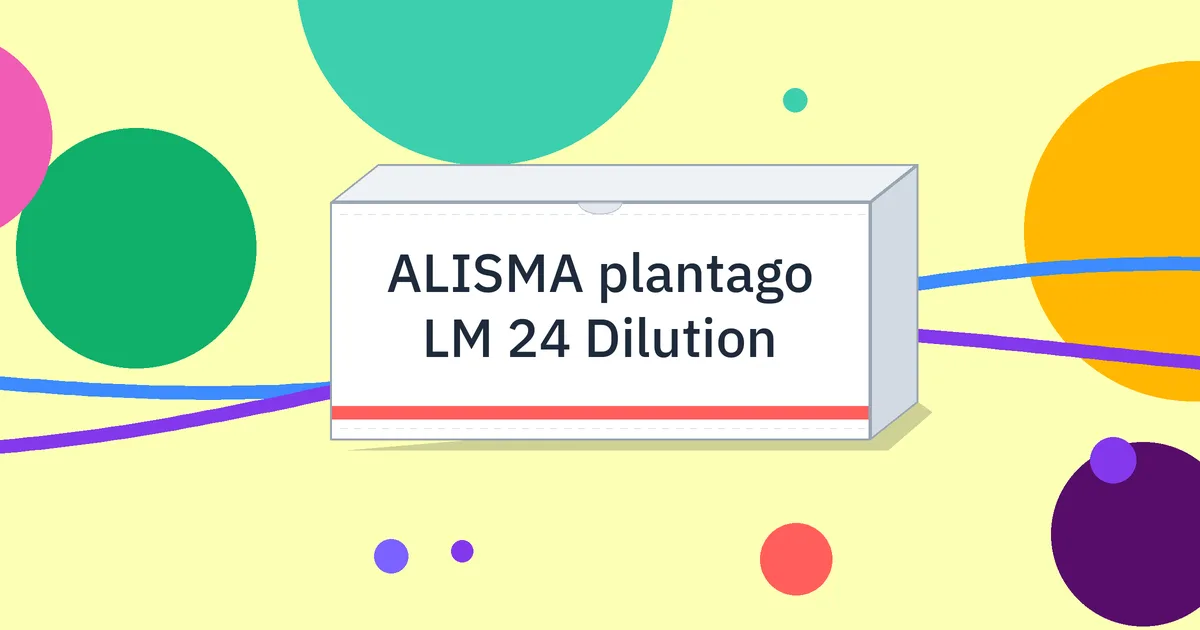 Symbolbild: Packung mit der Aufschrift ALISMA plantago LM 24 Dilution (PZN 13310765) – Verfügbarkeit und Bezug in Apotheken in Frankfurt am Main