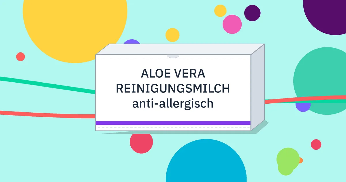 Symbolbild: Packung mit der Aufschrift ALOE VERA REINIGUNGSMILCH anti-allergisch (PZN 09901934) – Verfügbarkeit und Bezug in Apotheken in Frankfurt am Main