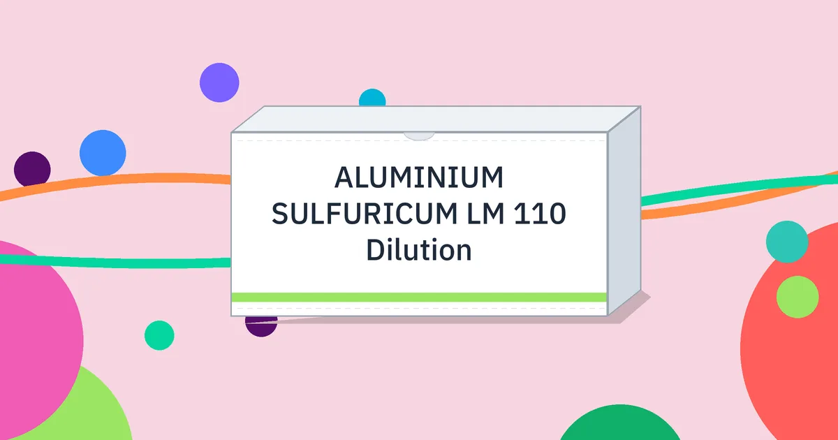 Symbolbild: Packung mit der Aufschrift ALUMINIUM SULFURICUM LM 110 Dilution (PZN 13317922) – Verfügbarkeit und Bezug in Apotheken in Frankfurt am Main