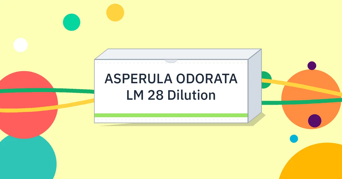 Symbolbild: Packung mit der Aufschrift ASPERULA ODORATA LM 28 Dilution (PZN 13404199) – Verfügbarkeit und Bezug in Apotheken in Frankfurt am Main
