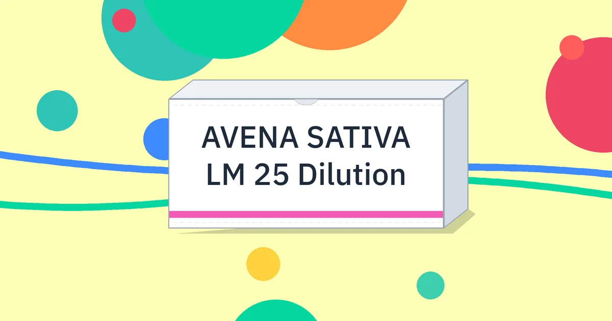 Symbolbild: Packung mit der Aufschrift AVENA SATIVA LM 25 Dilution (PZN 12786922) – Verfügbarkeit und Bezug in Apotheken in Frankfurt am Main