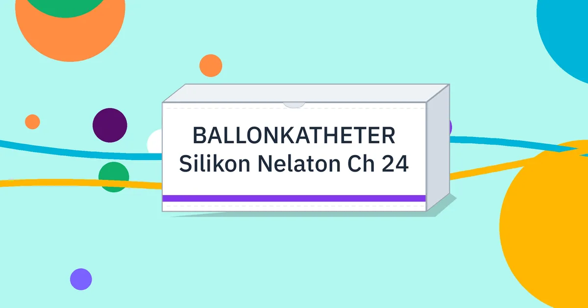 Symbolbild: Packung mit der Aufschrift BALLONKATHETER Silikon Nelaton Ch 24 (PZN 03227626) – Verfügbarkeit und Bezug in Apotheken in Frankfurt am Main