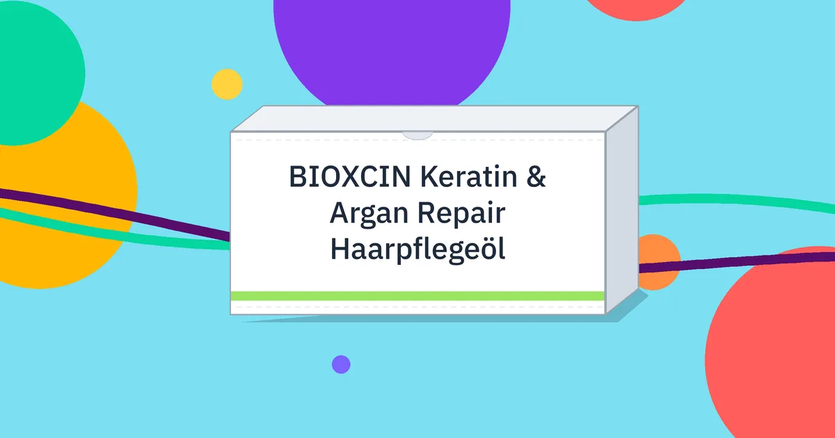 Symbolbild: Packung mit der Aufschrift BIOXCIN Keratin & Argan Repair Haarpflegeöl (PZN 19216197) – Verfügbarkeit und Bezug in Apotheken in Frankfurt am Main
