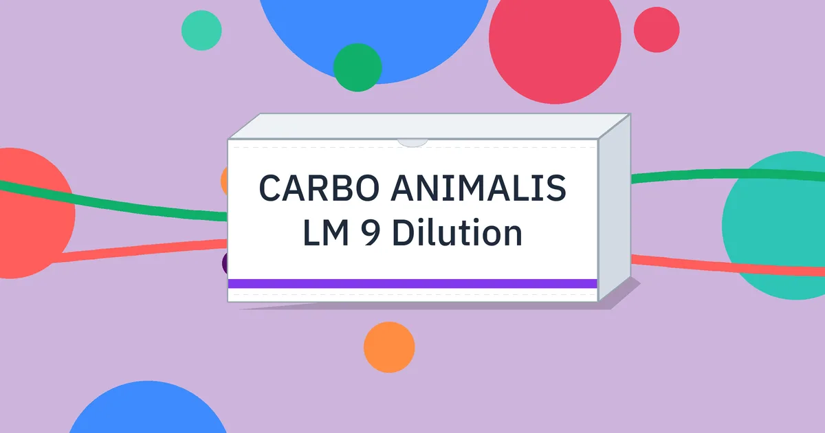 Symbolbild: Packung mit der Aufschrift CARBO ANIMALIS LM 9 Dilution (PZN 12809037) – Verfügbarkeit und Bezug in Apotheken in Frankfurt am Main