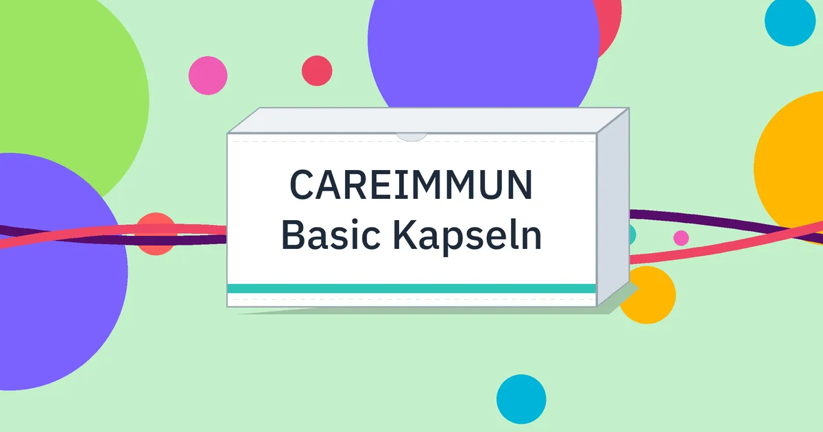 Symbolbild: Packung mit der Aufschrift CAREIMMUN Basic Kapseln (PZN 04472428) – Verfügbarkeit und Bezug in Apotheken in Frankfurt am Main
