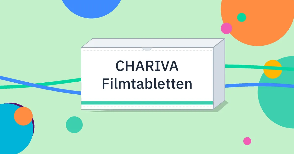 Symbolbild: Packung mit der Aufschrift CHARIVA Filmtabletten (PZN 14046655) – Verfügbarkeit und Bezug in Apotheken in Frankfurt am Main