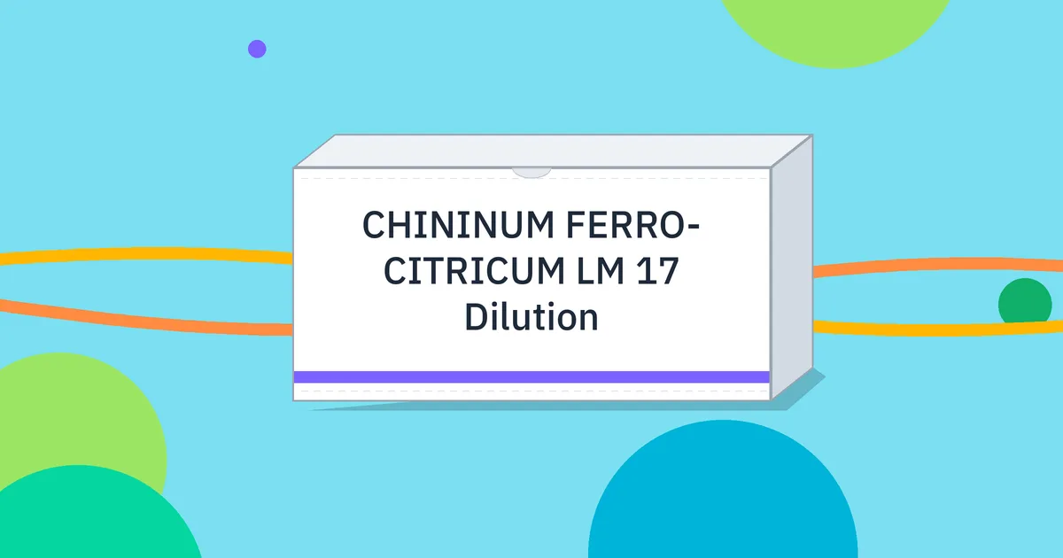 Symbolbild: Packung mit der Aufschrift CHININUM FERRO-CITRICUM LM 17 Dilution (PZN 13442308) – Verfügbarkeit und Bezug in Apotheken in Frankfurt am Main