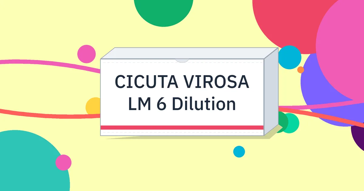 Symbolbild: Packung mit der Aufschrift CICUTA VIROSA LM 6 Dilution (PZN 06921445) – Verfügbarkeit und Bezug in Apotheken in Frankfurt am Main